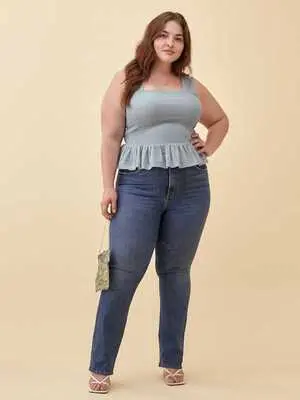 REFORMATION Oakleigh Top Es - Blue