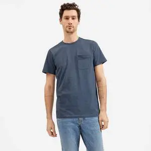 Everlane Premium-Weight Pocket Tshirt Mid Heathered Blue