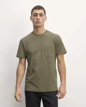Everlane Premium-Weight Pocket Tshirt Olive
