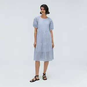 everlane tiered cotton dress Everlane + The Tiered Cotton Dress
