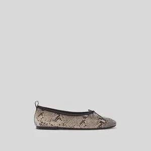 Everlane Ballet Flat Embossed Snake