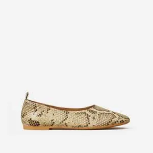 Everlane Ballet Flat Light Yellow / Brown