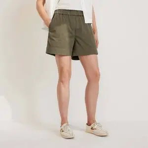 Everlane Relaxed Cotton Twill Short - Olive