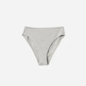 Everlane Cotton High-rise Bikini - Heathered Grey