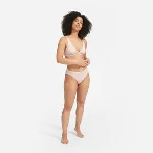 Everlane Cotton High-rise Bikini - Pale Pink