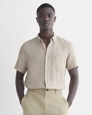 Everlane Classic Short-sleeve Shirt - Cornstalk Chambray