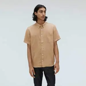 Everlane EVERLANE Classic Short-Sleeve Shirt Iced Coffee