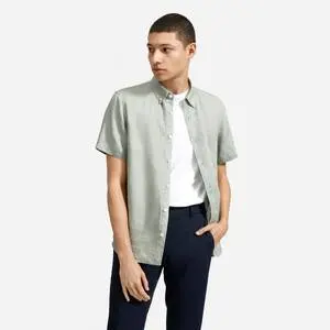Everlane EVERLANE Classic Short-Sleeve Shirt Light Sage