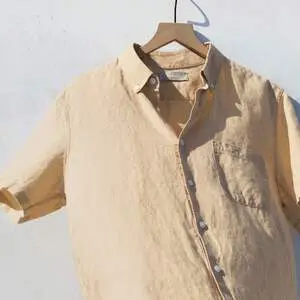 Everlane EVERLANE Classic Short-Sleeve Shirt Warm Khaki
