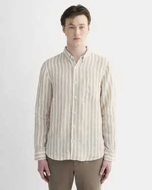 Everlane Classic Linen Shirt - Bone/toasted Coconut