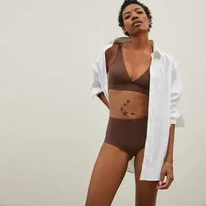 Everlane Invisible High-rise Hipster - Dark Tan