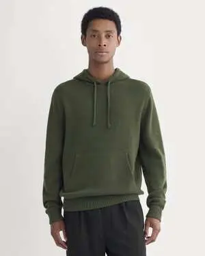Everlane Felted Merino Hoodie - Dark Forest