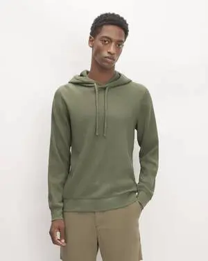 Everlane Waffle-knit Hoodie - Kalamata