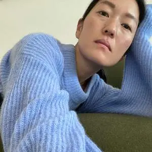 Everlane Cocoon Crew Neck Alpaca Sweater Sky Blue