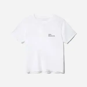 Everlane 100% Brooklyn Box-Cut T-Shirt White/black