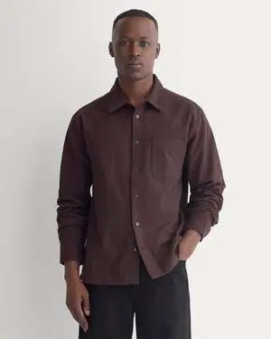 Everlane Brushed Flannel Shirt - Dark Chocolate
