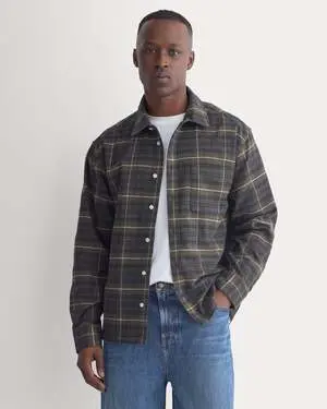 Everlane Brushed Flannel Shirt - Heather Olive