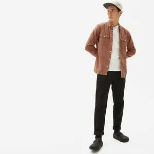 Everlane Brushed Flannel Shirt Heathered Nutmeg