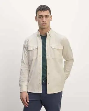 Everlane Brushed Flannel Shirt Heathered Oat