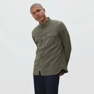 Everlane Brushed Flannel Shirt Kalamata