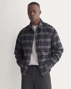Everlane Brushed Flannel Shirt - Navy/black