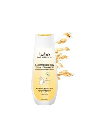 BABO BOTANICALS Moisturizing Oat &amp Calendula Shampoo &amp Wash Natural