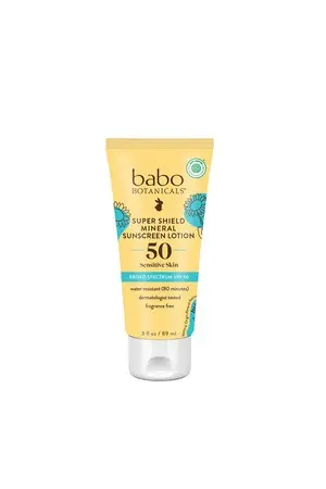 BABO BOTANICALS Super Shield Mineral Sunscreen Lotion Spf 50 - Aqua