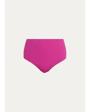 Ulla Johnson Ulla Johnson Zahara High-Waist Bikini Bottom Plum
