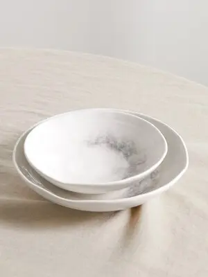 Brunello Cucinelli Glazed Ceramic Bowl Set - Gray