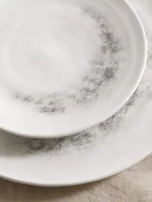 Brunello Cucinelli Glazed Ceramic Plate Set - Gray