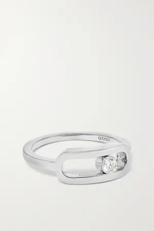 Messika Move Uno 18-karat Diamond Ring - White Gold