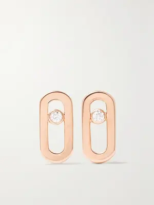 Messika Move Uno 18-karat Diamond Earrings - Gold