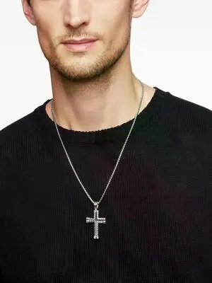 David Yurman Sterling Cross Pendant - Silver
