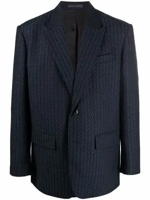 Valentino Garavani Pinstriped Suit Jacket - Blue