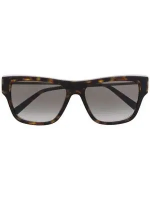 Givenchy Tortoiseshell Square Frame Sunglasses - Brown