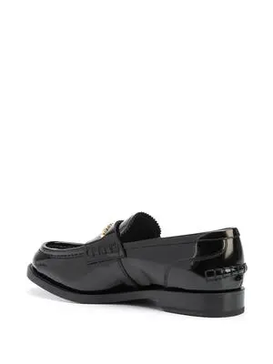 Alexander Wang Embossed-logo Loafers - Black