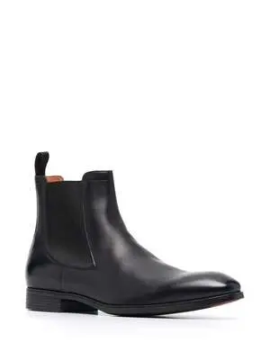 Santoni Leather Chelsea Boots