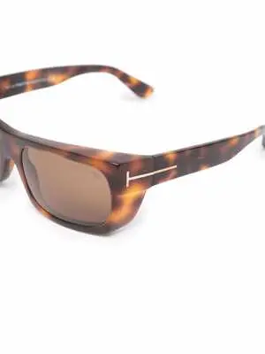TOM FORD Tortoiseshell Square Frame Sunglasses