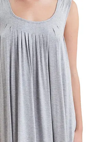 PAPINELLE Pleated Nightgown - Grey