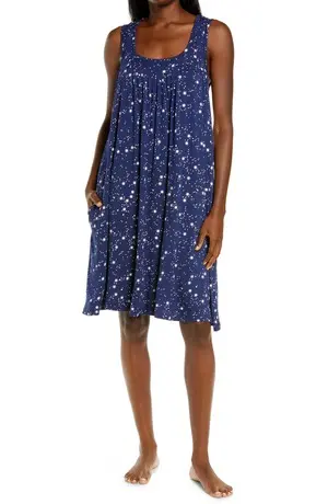 PAPINELLE Pleated Nightgown Navy Stars