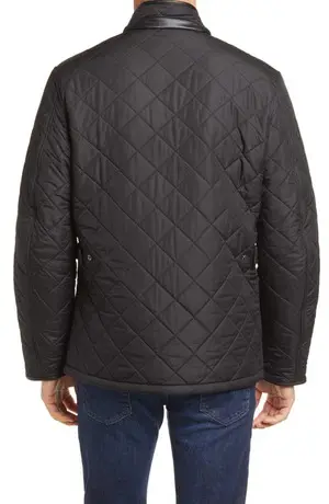Barbour Powell Diamond Quilted Jacket - Black