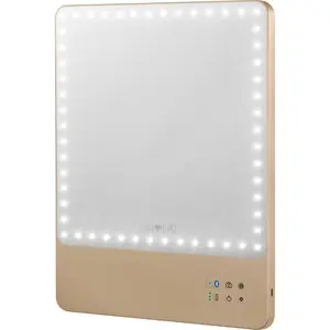 RIKI LOVES RIKI 10x Skinny Lighted Mirror $230 Value Champagne Gold