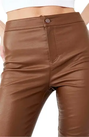 Free People Sasha Crop Faux Leather Pants