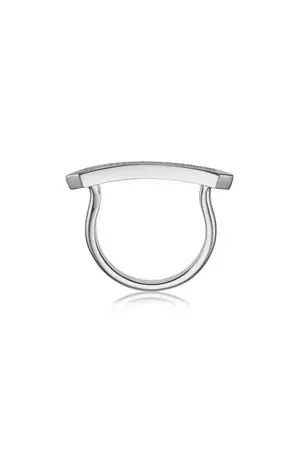 Monica Vinader Baja Skinny Diamond Stacking Ring