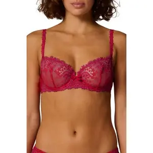 Simone Perele Wish Underwire Demi Bra Rainbow Red