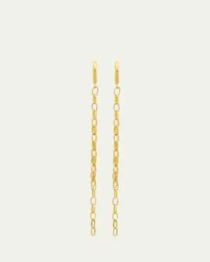 JENNIFER MEYER 18k Yellow Edith Link Stud Earrings - Gold