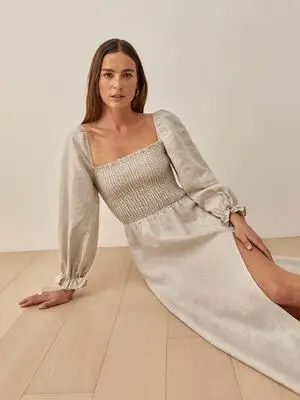 REFORMATION Gitane Linen Dress