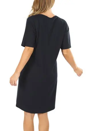 ANGEL MATERNITY Mama Hospital Maternity/nursing Nightgown With Bonus Baby Pouch