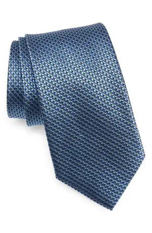Nordstrom Solid Silk Neck Tie - Light Blue