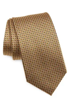 Nordstrom Nordstrom Solid Silk Neck Tie Yellow